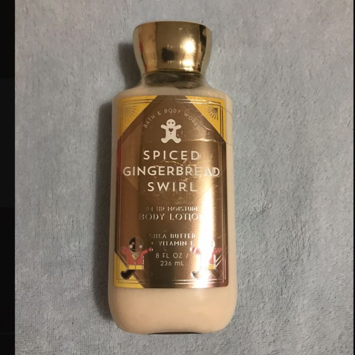 Authentic Bath & Body Works Spiced Gingerbread Swirl Body Lotiob ...