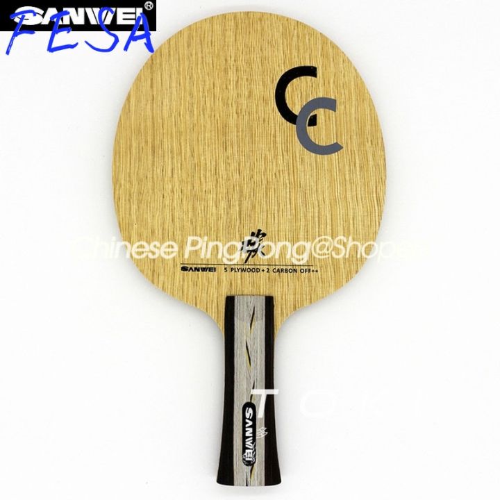 SANWEI CC CARBON (5+2 Carbon, free Bag & Edge Tape) SANWEI Table Tennis ...