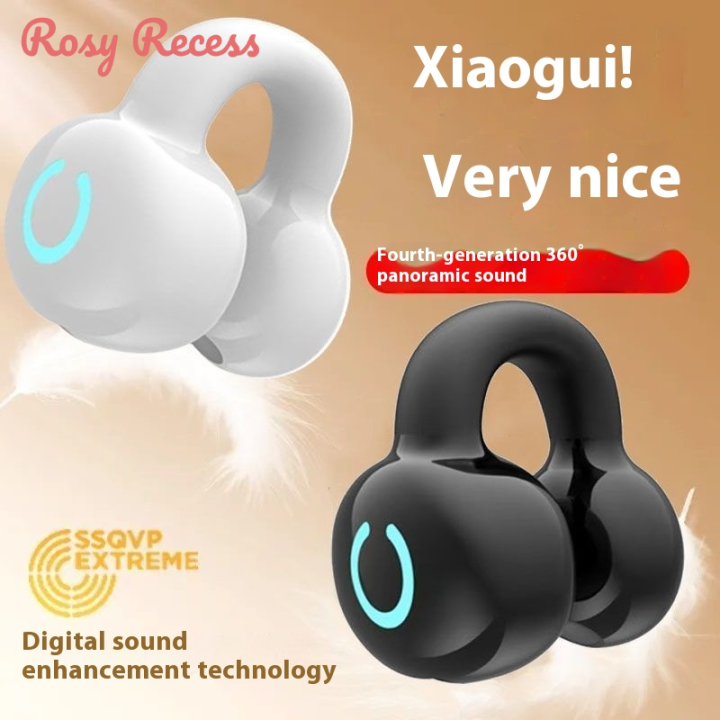 Rosy Recess Open Ear Clip Bluetooth Headphones with Long Battery Life ...