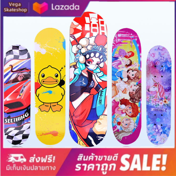 【Vega Skateshop】การรับประกันคุณภาพ.COD Skateboardสเก็ตบอร์ดเด็ก ขนาด 60 ...