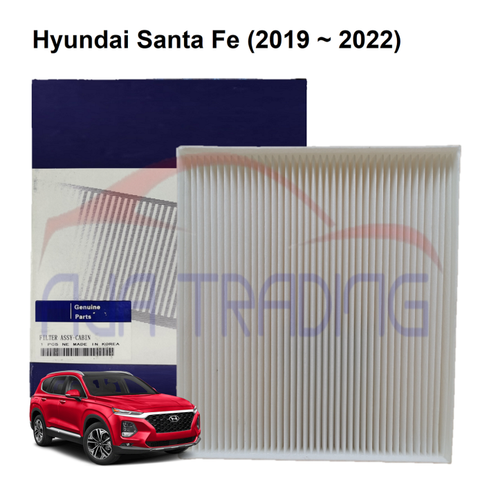 Aircon Cabin Filter for Hyundai Santa Fe 2019 2022 Oem Charcoal Cabin Filter White Cabin Air Filter Local Supplier Warranty Aircon Filter Increased Fuel Efficiency Air Filter Lazada Lazada PH