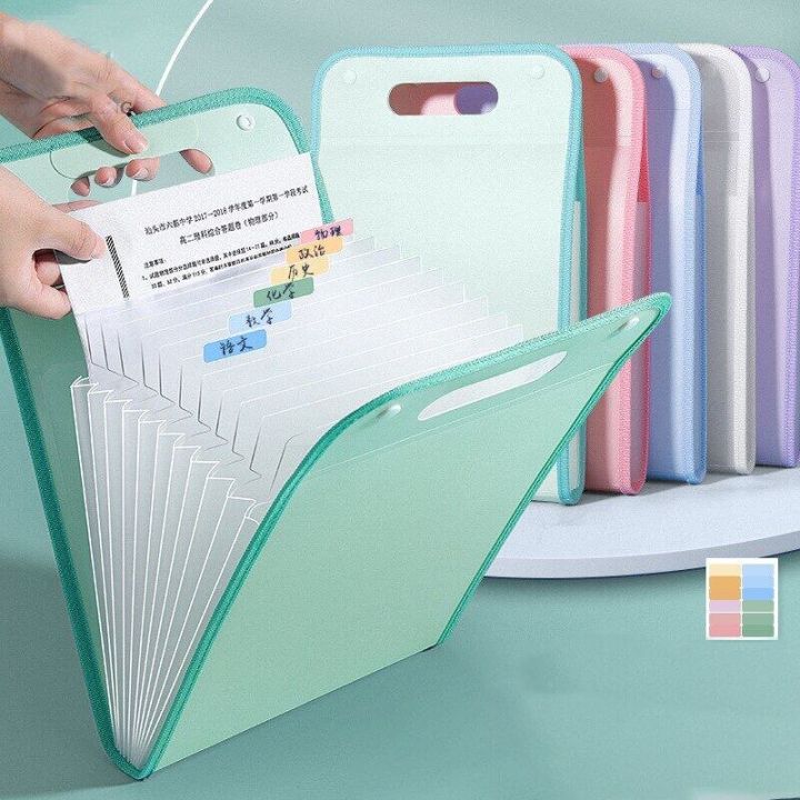 Folder File Organizer Expanding File Folder Clear Book 13 layer test ...