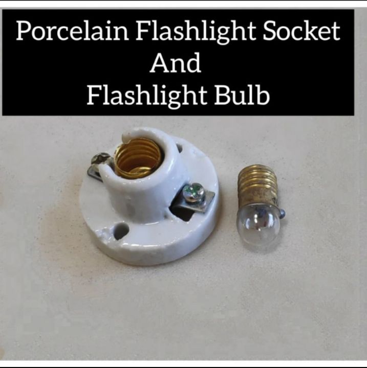 Porcelain Receptacle for Small Bulb Flashlight Bulb Battery Operated ...