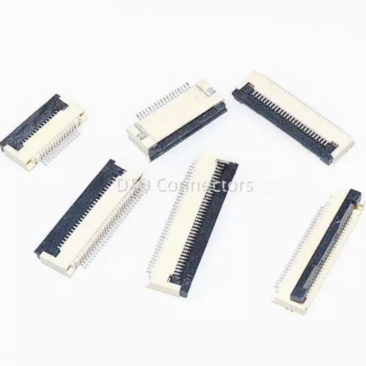 10pcs 0.5mm Pitch Under Clamshell Socket FPC FFC Flat Cable Connector 4P 5P 6P 8P 10P 12P 14P ...