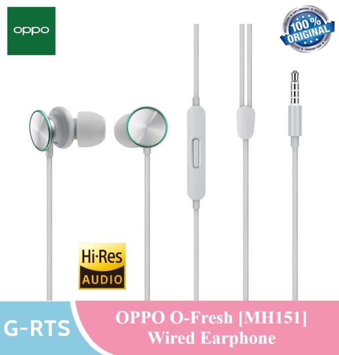 Original OPPO O-Fresh [MH151/ MH153] Stereo Earphone High-Res Certified ...