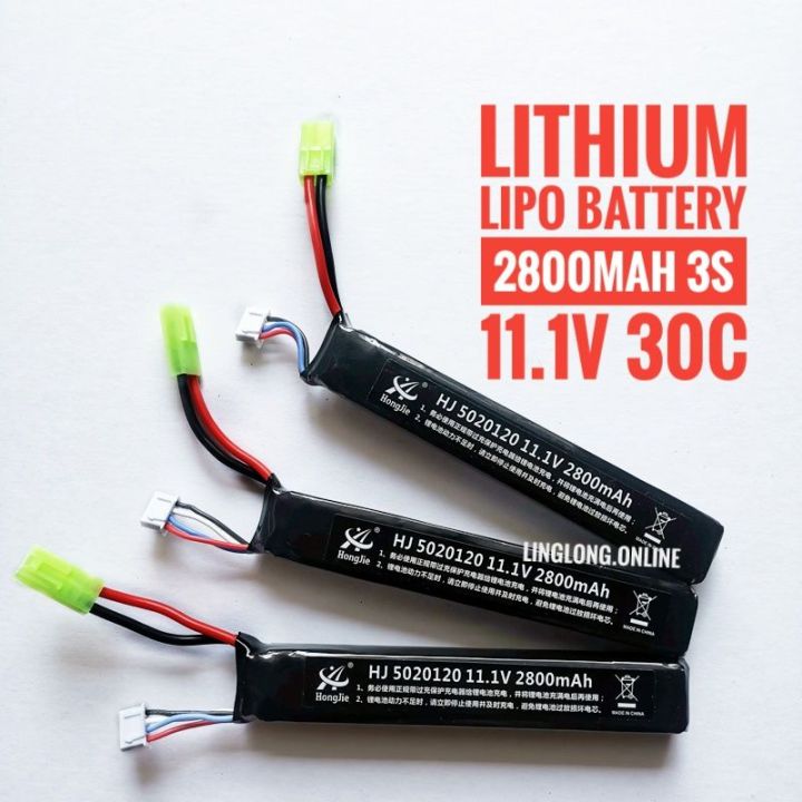 HJ Lithium Lipo Battery 3s 11.1v 2800mAh 30c SM / Green Mini Tamiya | Lazada