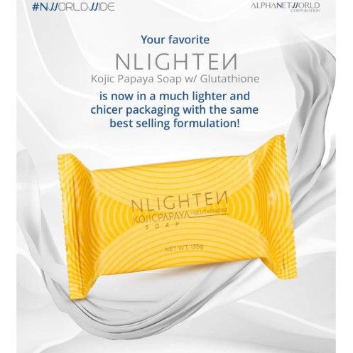 Nlighten Kojic Papaya Soap with Glutathione Soap 135g | Lazada PH