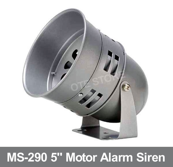 MS-290 5" Grey Motor Siren Alarm (12VDC / 24VDC / 240VAC) | Lazada