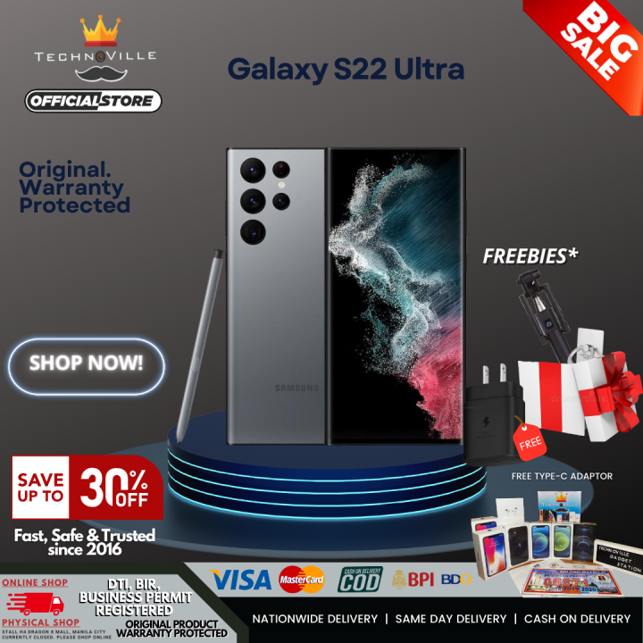 Samsung Galaxy S22 Ultra 5G with FREEBIES! (1 Year Warranty) | Lazada PH