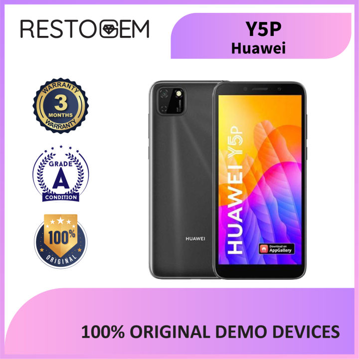 Huawei Y5P 32GB + 2GB RAM Black 100% Original D e m o Unit | Lazada