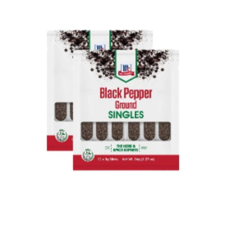 McCormick Herbs and Spices in Singles - Ground Black Pepper 3g x 12 ...
