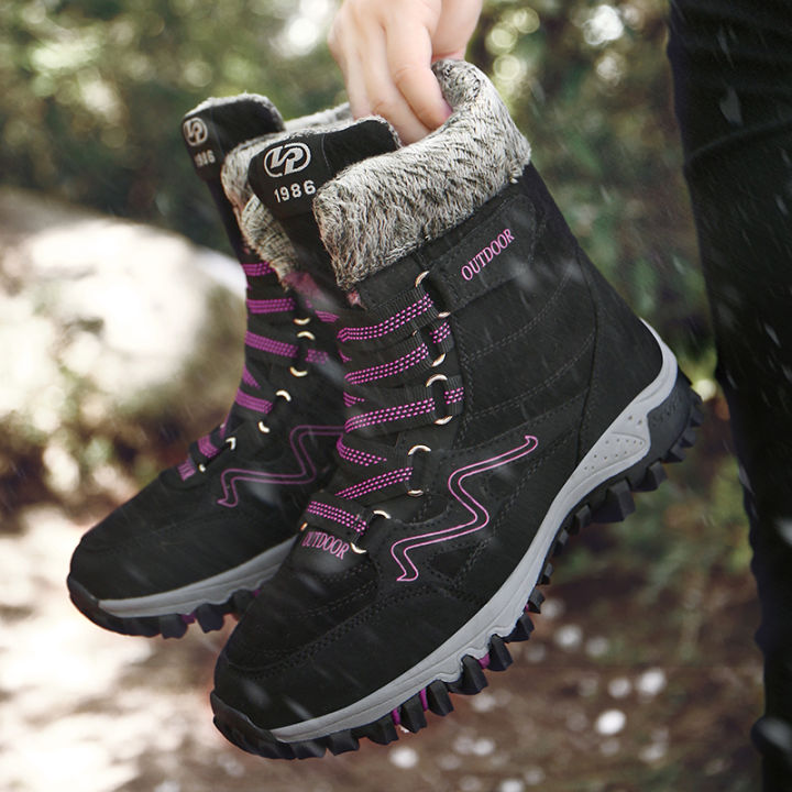 DTNOW รองเท้าบูทฤดูหนาวหิมะครึ่งน่องสำหรับผู้หญิง,รองเท้ารองเท้าผ้าใบ ...