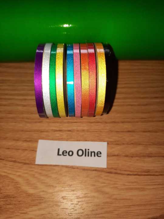 Stiker lis list roll reflective lebar 0,4 cm panjang 5 meter stiker ...