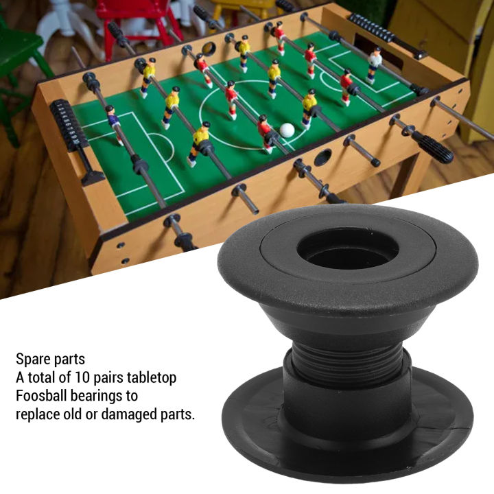 10 Pairs Table Foosball Bushings Black 15.8mm Table Football Board ...