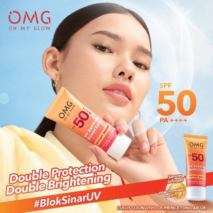 OMG OH MY GLOW UV Barrier Sunscreen SPF 50 PA++++ 25 ml - Sunscreen - Mencerahkan dengan ...