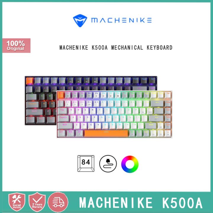 Machenike K500A mechanical keyboard with cable, hot swappable keyboard ...