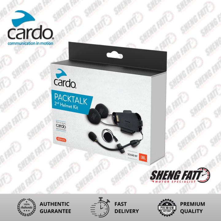 CARDO Packtalk Edge Second Helmet Kit with Second Kit Intercom Helmet ...