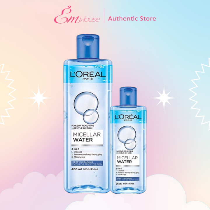 Nước Tẩy Trang L'Oreal Micellar Water 3-in-1 Deep Cleansing Even For Sensitive Skin Làm Sạch Sâu ...