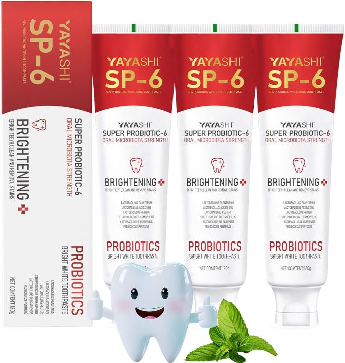 SP-6 Probiotic Whitening Toothpaste - Sp 6 Toothpaste, Enhanced Formula ...