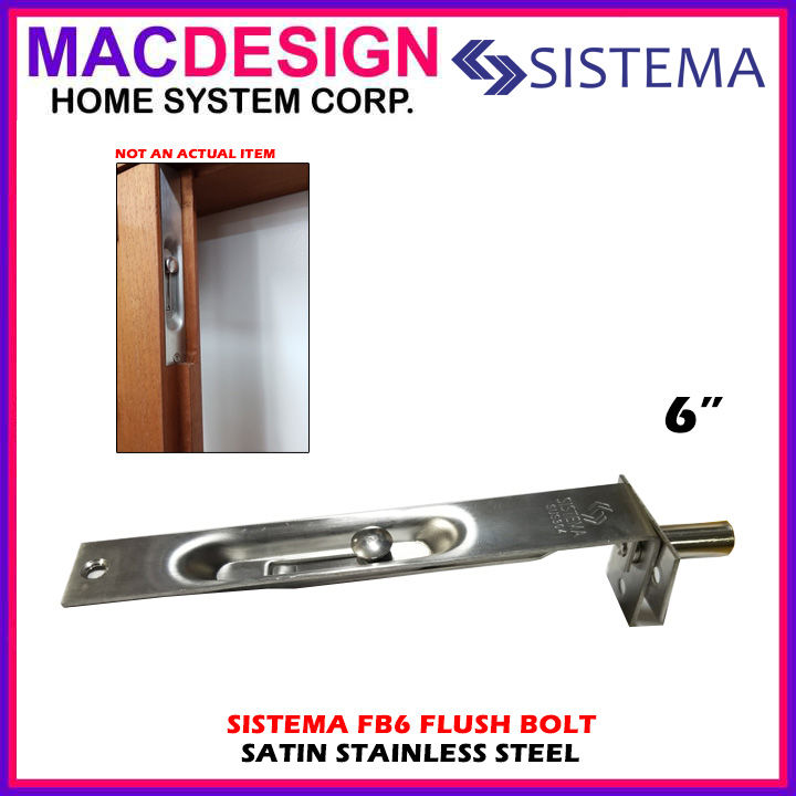 Sistema FB6 Flush Bolt Satin SS MACDESIGN HOME (OFFICIAL SELLER ...