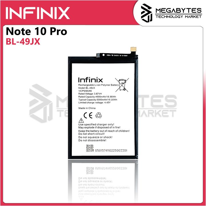 Battery for Infinix Note 10 Pro BL-49JX 5000mAh Built-in High Quality ...