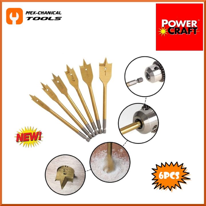 POWERCRAFT Professional Wood Boring Bit Set | Lazada PH