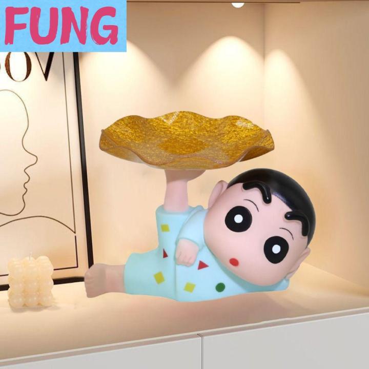 FUNG Anime Characters Tray Crayon Shin-chan Cartoon Model Dolls Figure ...