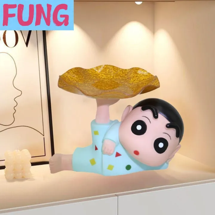 FUNG Anime Characters Tray Crayon Shin-chan Cartoon Model Dolls Figure ...