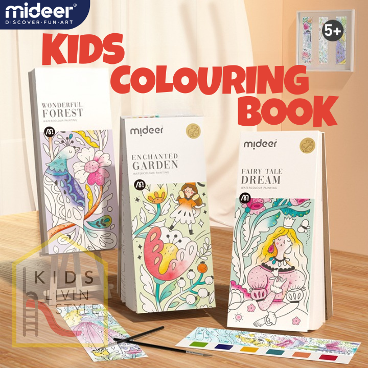 Mideer Kids Colouring book Water color Painting Handicraft for Children ...