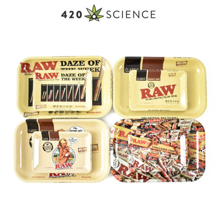 COD! 420 Science&RAW 8 Pattern 18cm Mini Size Classic Rolling Tray 7 ...