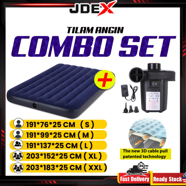 JDEX Intex Air Inflatable Mattress Air Bed Tilam Angin Camping bed katil angin | Lazada