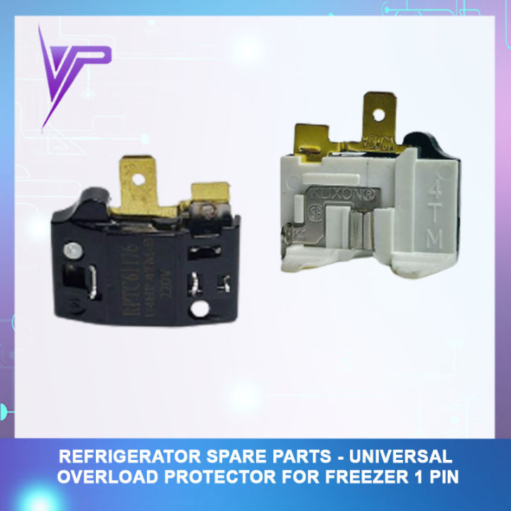 AC 220V Refrigerator Fridge Part 1 Pin 1/4HP Motor Overload Protector ...