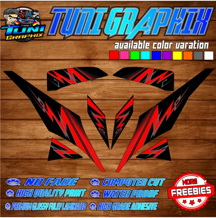 MIO I 125 Lightning Strike Decals Sticker Set with Freebies | Lazada PH