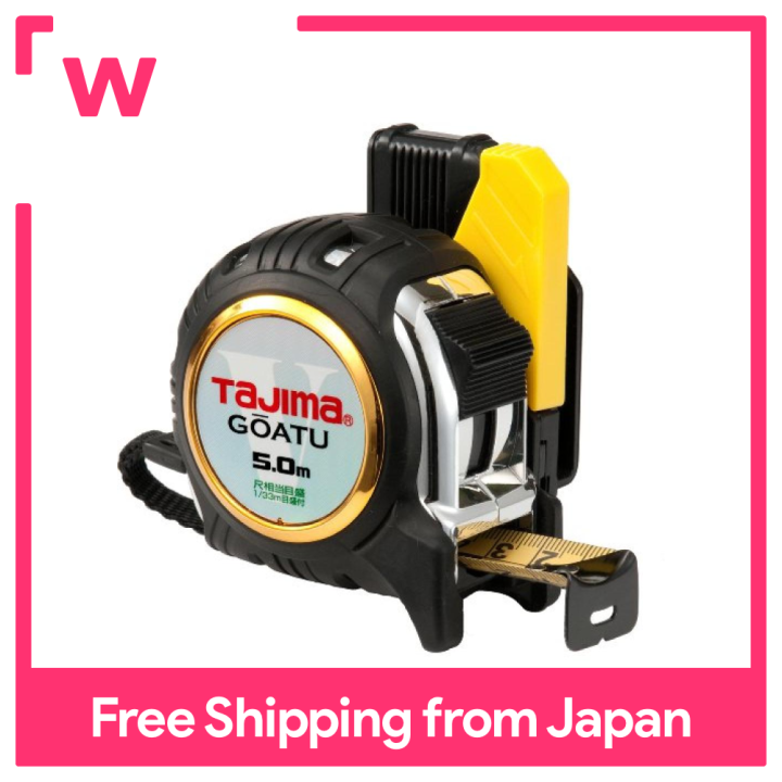 Tajima Convex Convex Rigid Thickness Tape 5m x 25mm Rigid Thickness CEF G-Lock 25 with scale ...