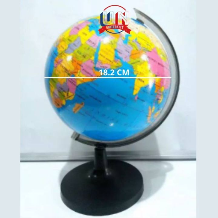 GLOBE AKRILIK 18,2 CM - BOLA DUNIA - MAP DUNIA - MAINAN PLASTIK GLOBE ...