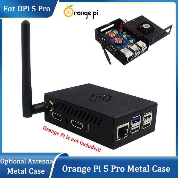 Orange Pi 5 Pro Metal Case Active Passive Cooling Protection Shell with ...