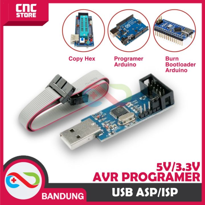 USB ISP ASP PROGRAMMER FOR ATMEL AVR | Lazada Indonesia