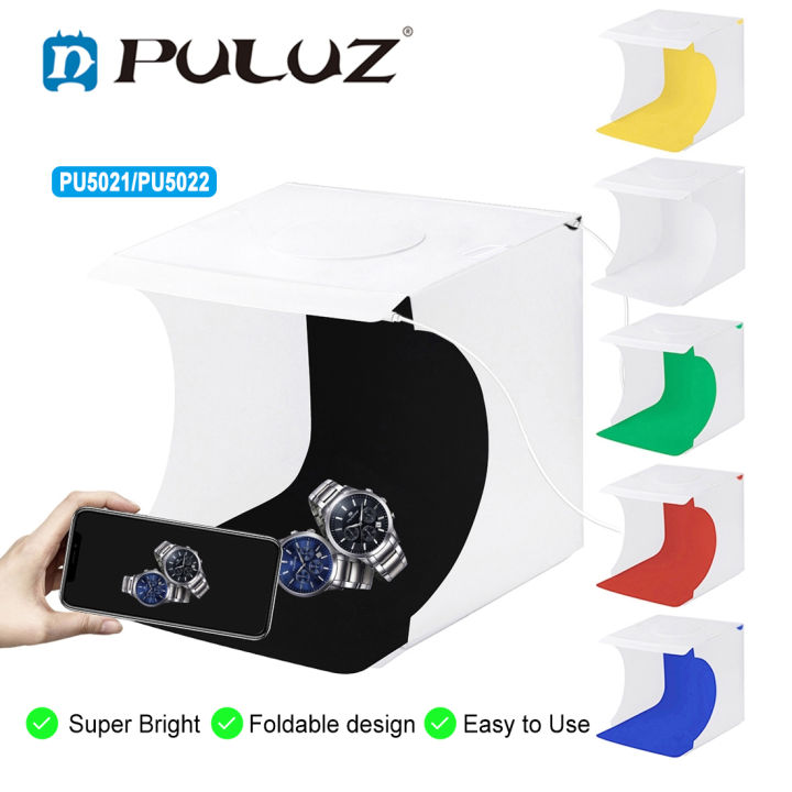 PULUZ 20cm 2 LED Light Box Mini Light Room Photo Studio Lighting Tent ...