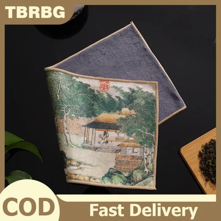 TBRBG Chinese Professional Rag Painted Thick Tea Towel Super Absorbent ...