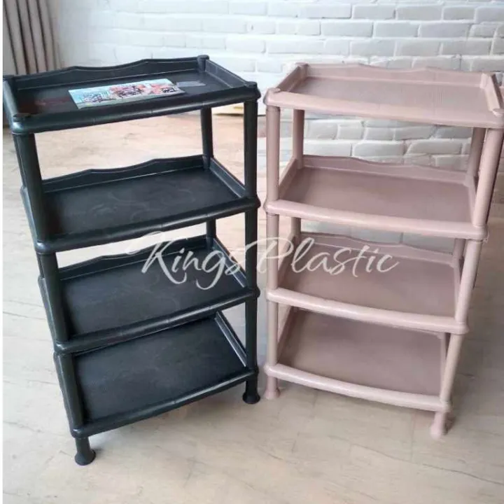 Multi Layer 4 LAYER Utility Rack Aesthetic Organizer Shelves STOCK N0 ...