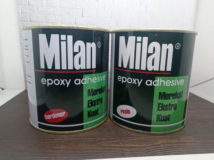 Lem Epoxy Set 1,4 kg (2 komponen) Merk Milan | Lazada Indonesia