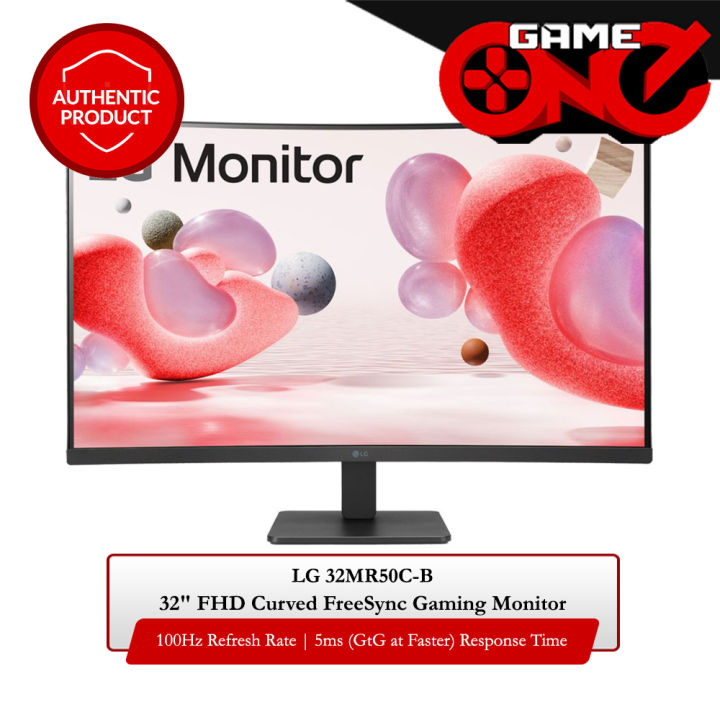 LG 32MR50C-B 32" FHD Curved FreeSync Gaming Monitor [100Hz] | Lazada PH