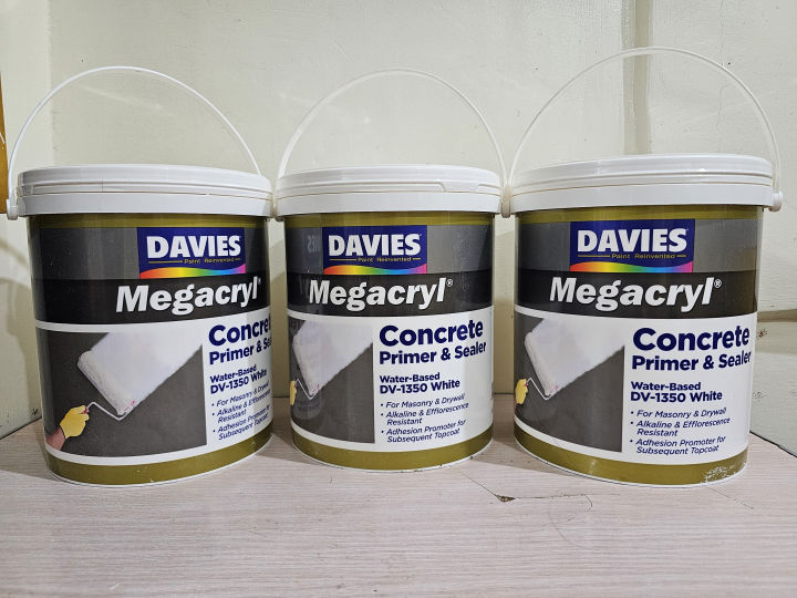 DAVIES MEGACRYL Concrete Premier & Sealer Water-Based DV-1350 White ...