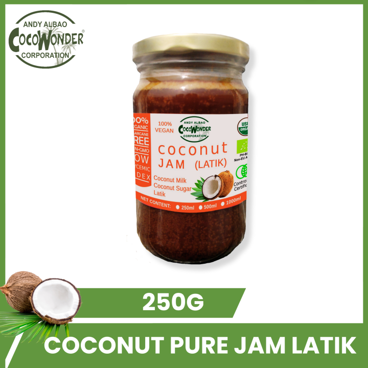 COCONUT JAM WITH COCONUT SUGAR | COCOWONDER | 100% CERTIFIED ORGANIC ...