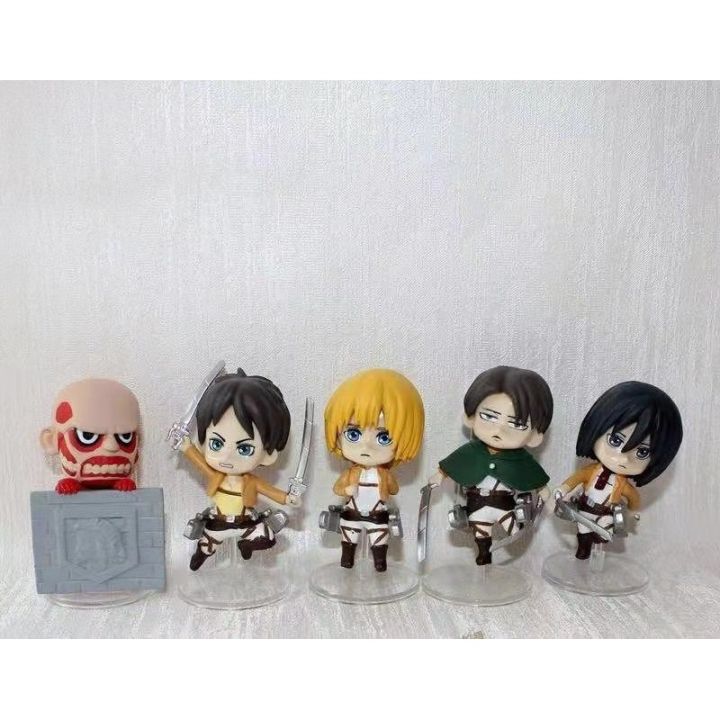 Chibi Figure Set ATTACK ON TITAN Eren Levi | Lazada PH