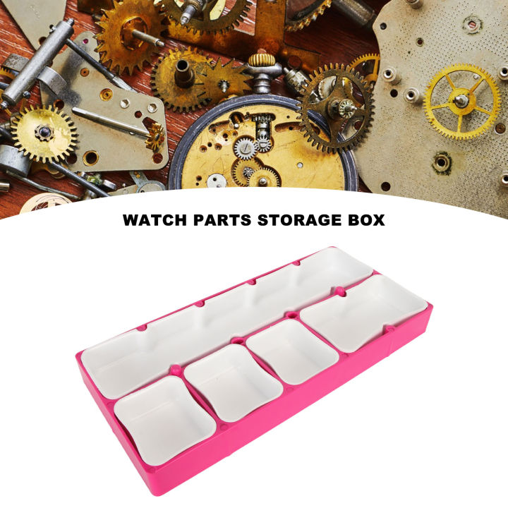 Watch Parts Storage Box Watch Small Parts Tray Portable for Hardware ...