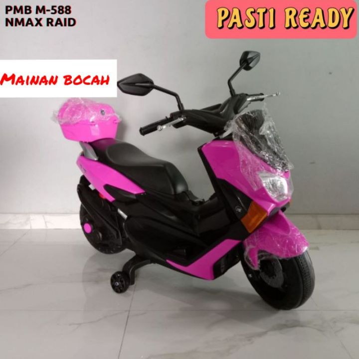 [BONUS BELL] Motor Aki NMAX Raid PMB M588 Mainan Anak Motoran Aki M588 ...