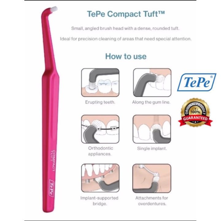 Tepe Compact Tuft Toothbrush | Lazada PH