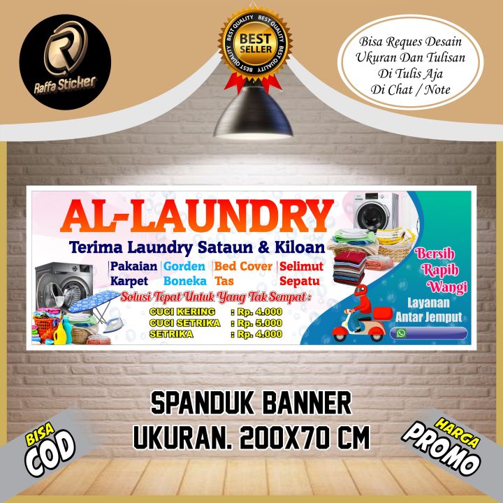 Spanduk Banner Laundry Model Terbaru Spanduk Laundry Keren Custom ...