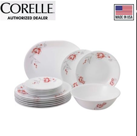 Corelle® Brushstroke Roses 16-Piece Dinnerware Set, Service for 4 by ...